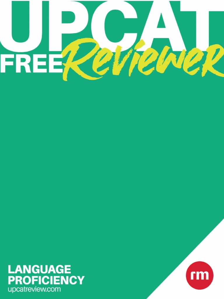 UPCAT Reviewer - Review Masters - Language Proficiency - Ksxfg21 | PDF