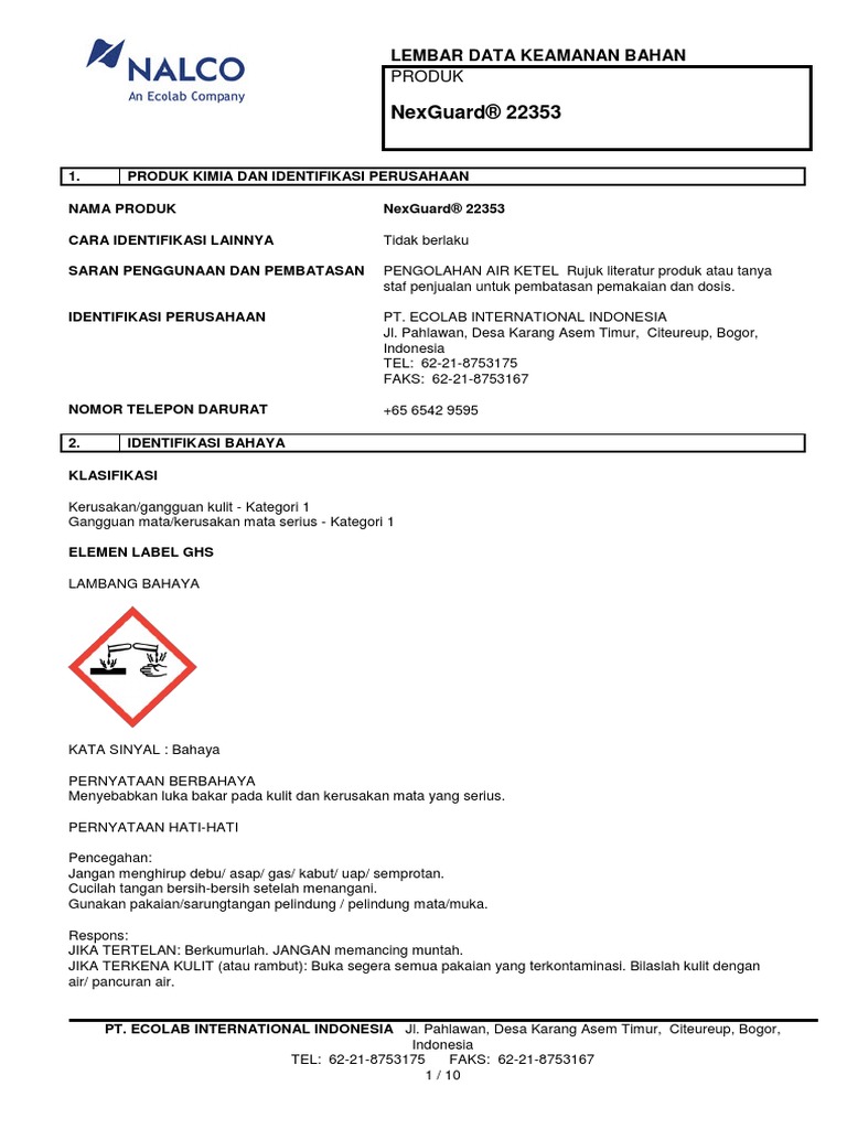 Ts-43 Msds Nextguard 22353 Id | PDF