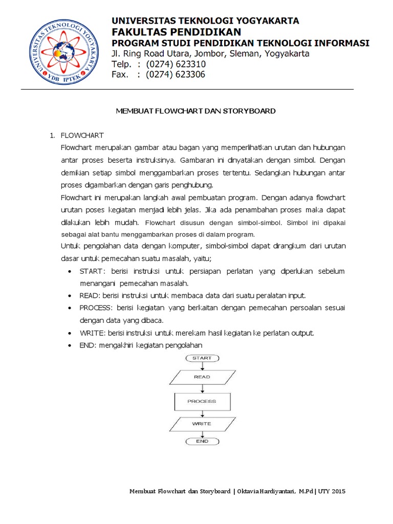 Membuat Flowchart Dan Storyboard | PDF