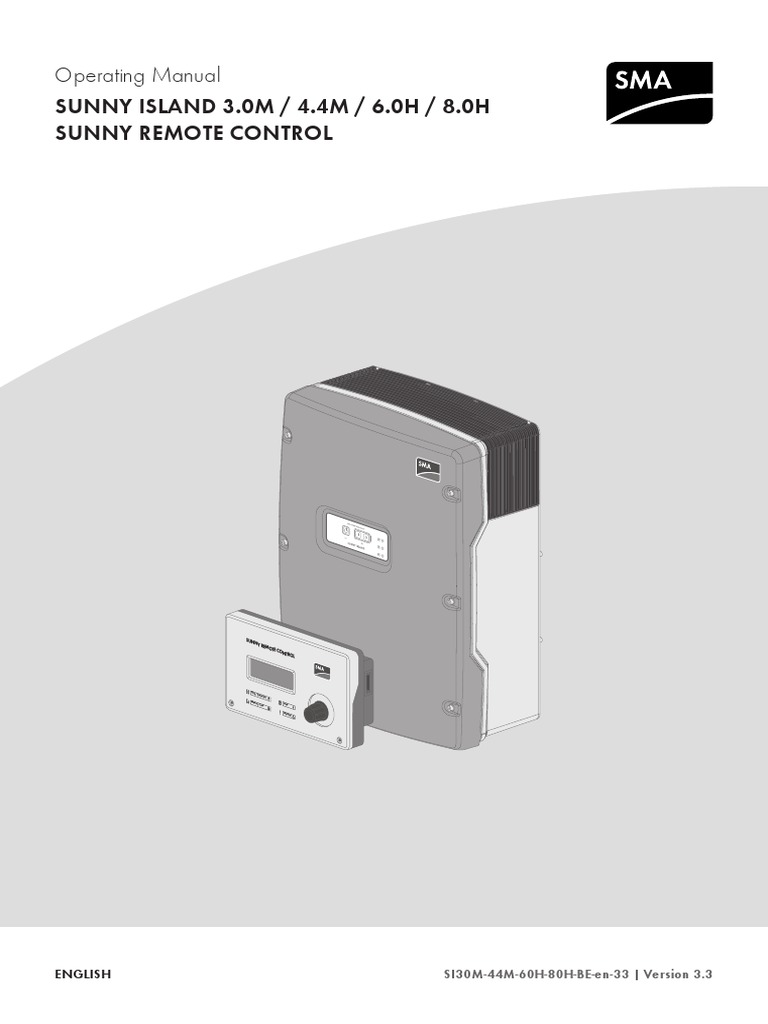 Sunny Island Operating Manual | PDF | Power Inverter | Battery Charger