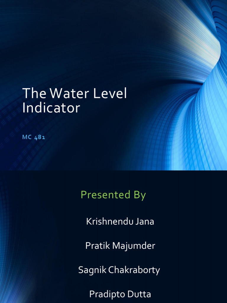 Water Level Indicator Mechanism Explained | PDF