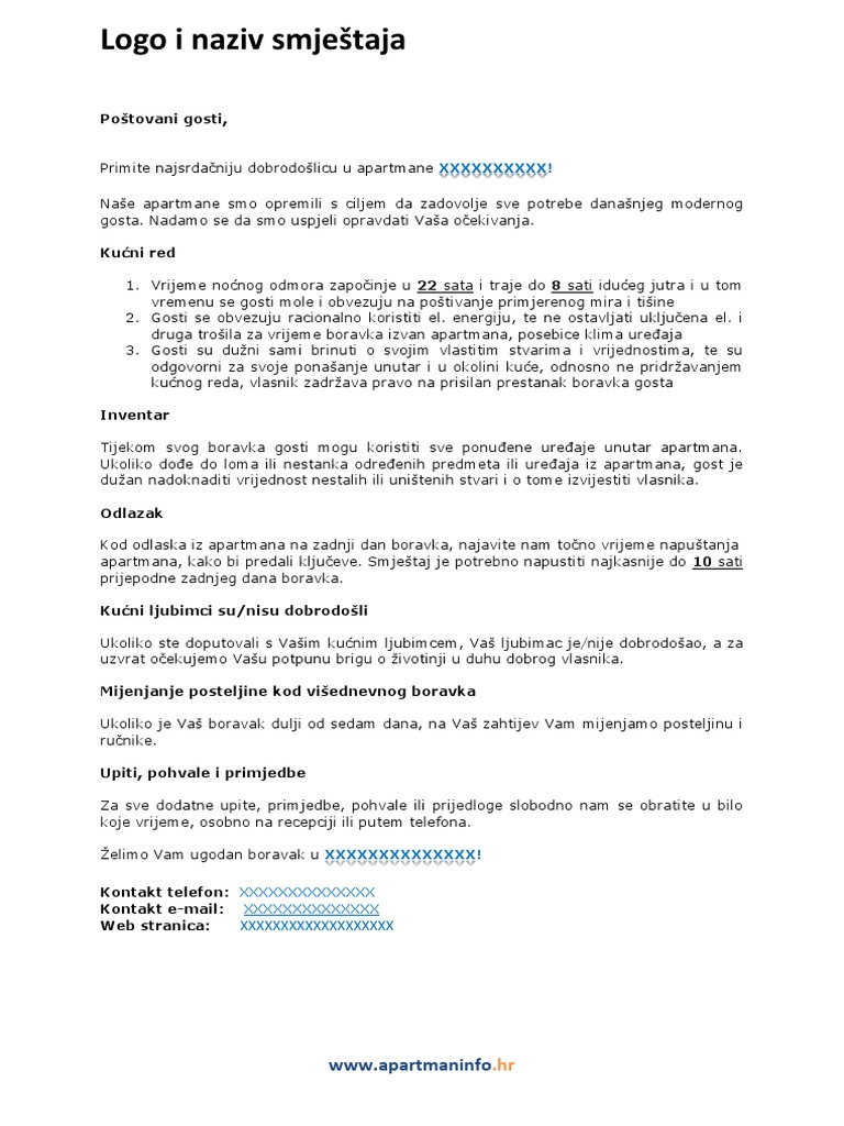 Kucni Red | PDF