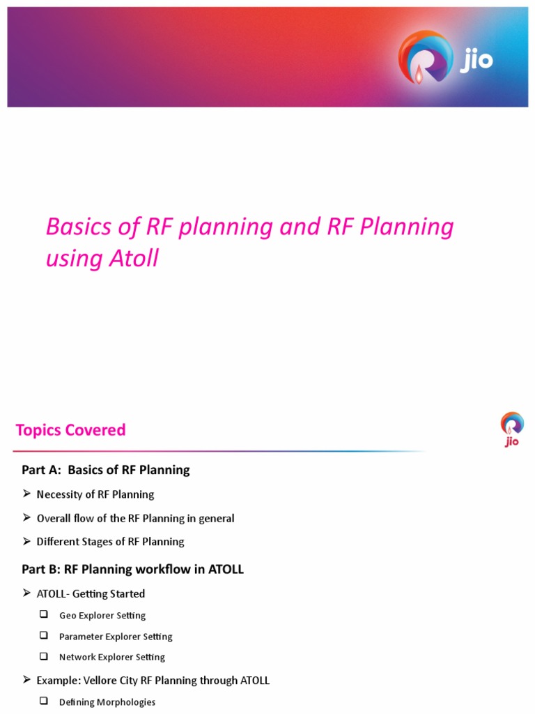 LTE ATOL RF Plannning | PDF | Signal To Noise Ratio | Antenna (Radio)