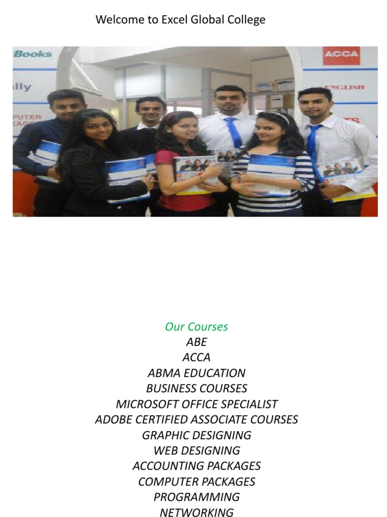 Excel Global College Course Offerings | PDF