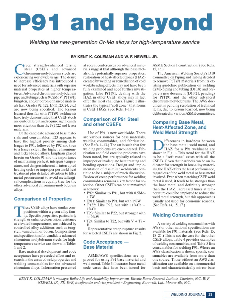 p91 Welding | PDF | Welding | Construction