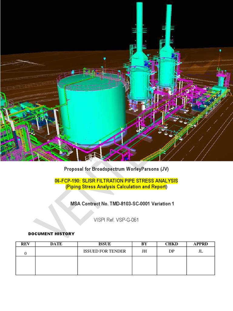 Proposal For 06-FCP-190 Pipe Stress Analysis - UNPRICED | PDF | Business