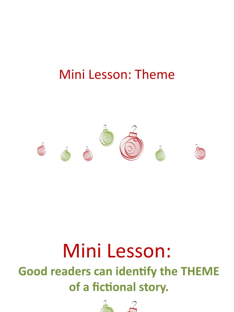 Mini Lesson: Theme | PDF
