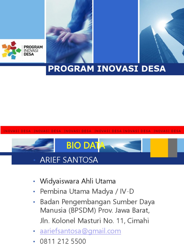 Program Inovasi Desa: Peningkatan Ekonomi dan SDM | PDF