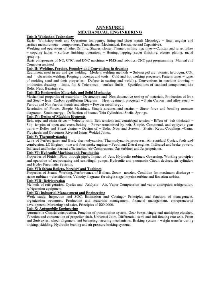 Mechanical Engineering Curriculum Guide | PDF | Turbine | Engines