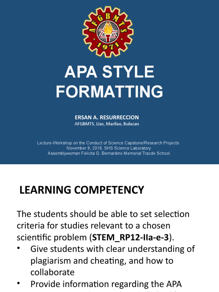 APA Style Formatting 1 | PDF | Citation | Digital Object Identifier