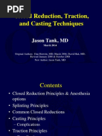 General A3 Closed Reduction, Traction and Casting Techniques | PDF ...