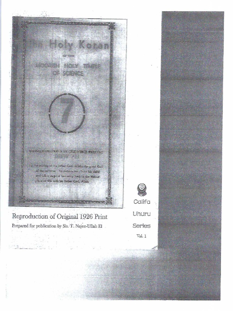 Prophet Noble Drew Ali Trust 10105905 | PDF