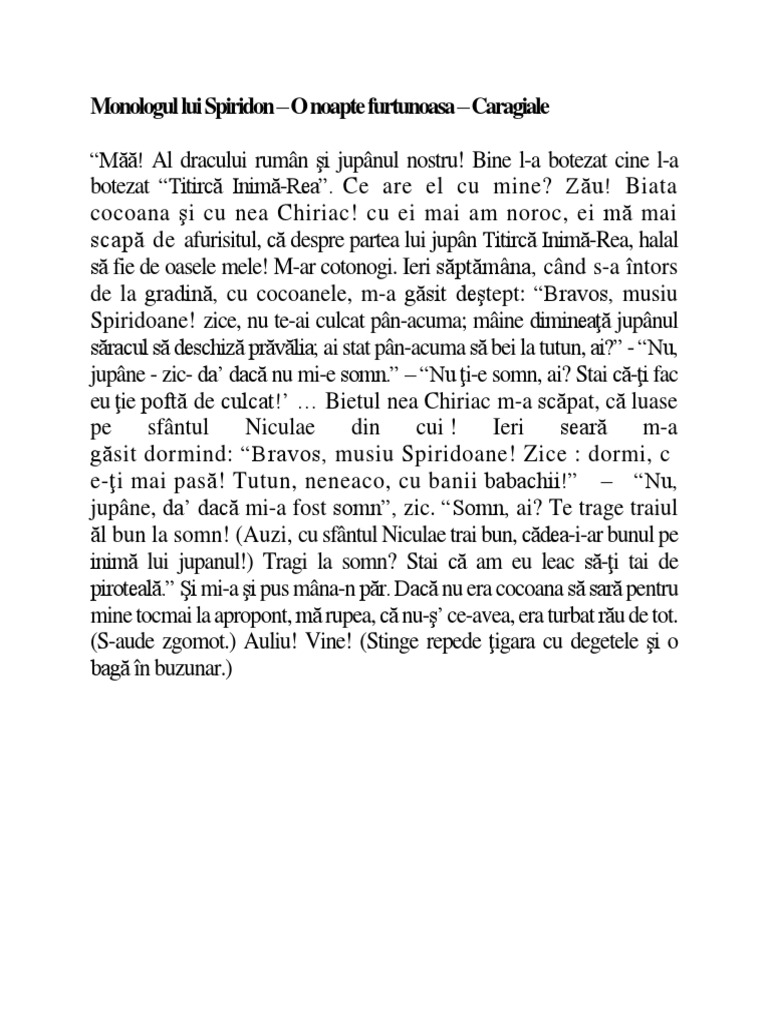 Teatru Monolog | PDF