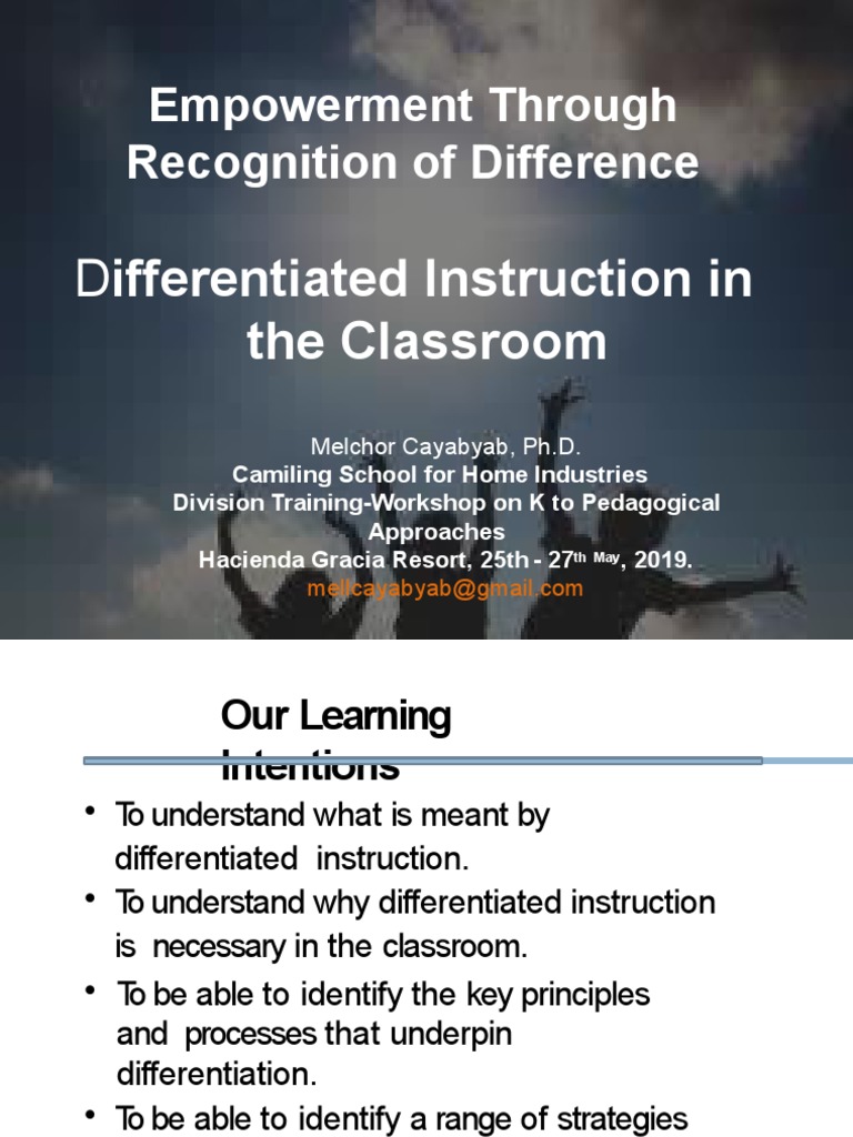 Empowerment Through Recognition of Difference: Differentiated ...