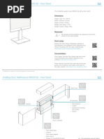 Cisco TelePresence MX300 G2 Wall Mounting Installation Sheet | PDF | Computer Monitor | Electronics