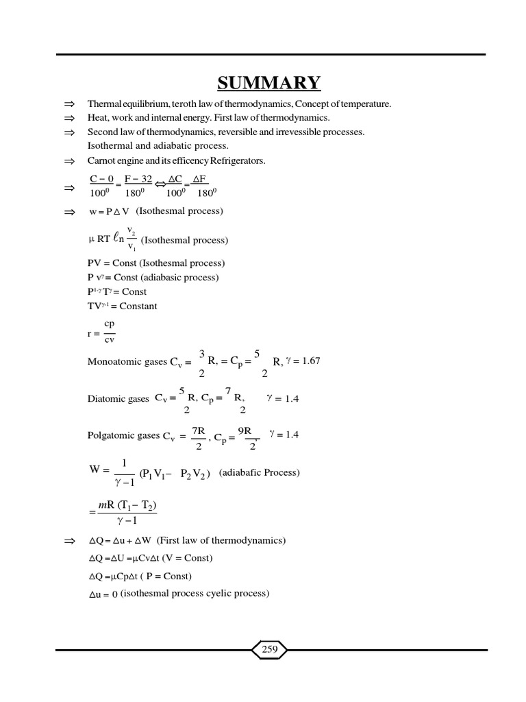 Thermodynamics MCQ With Answers | PDF | Fahrenheit | Celsius