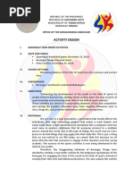 Brgy Day Activity Design | PDF | Sports | Leisure