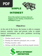 DETAILED LESSON PLAN (Simple Interest) | PDF | Formula | Interest