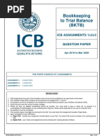 ICB Computerised Bookkeeping Assignment 3 | PDF | Business Economics ...