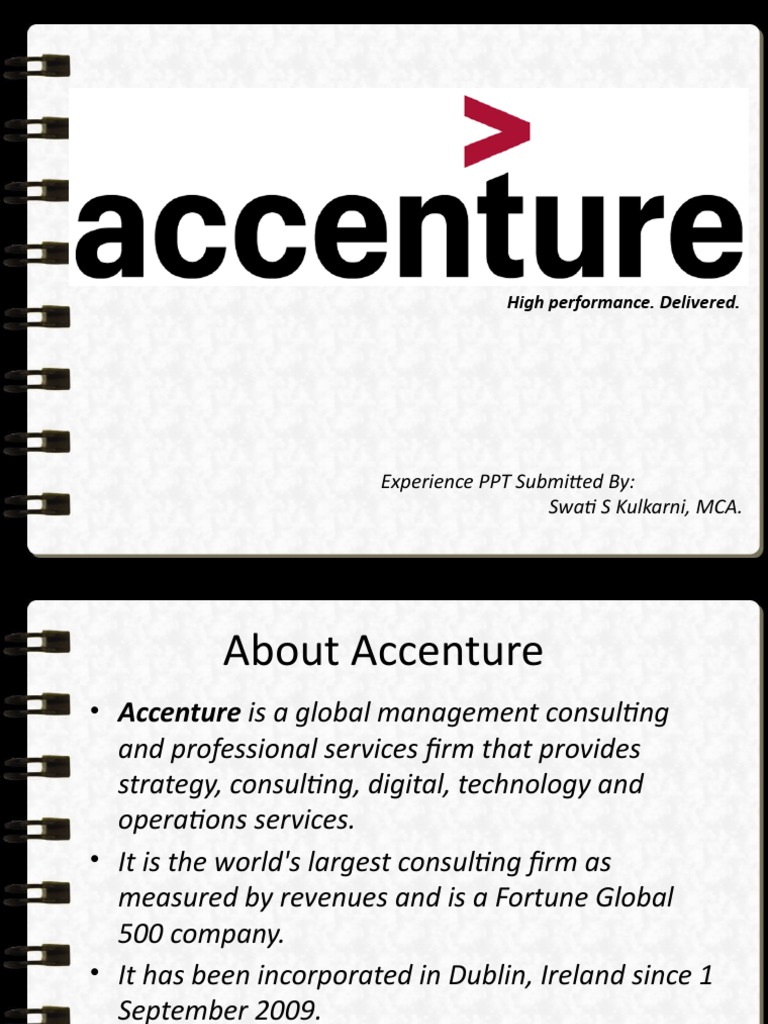 Accenture 2019 Batch ExpPPT-4 | PDF | Artificial Intelligence ...