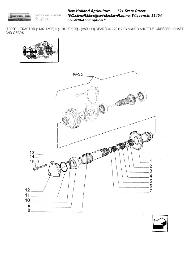 (Var.113) Gearbox - 20+12 Synchro Shuttle+cre - Per - Shaft and Gears | PDF