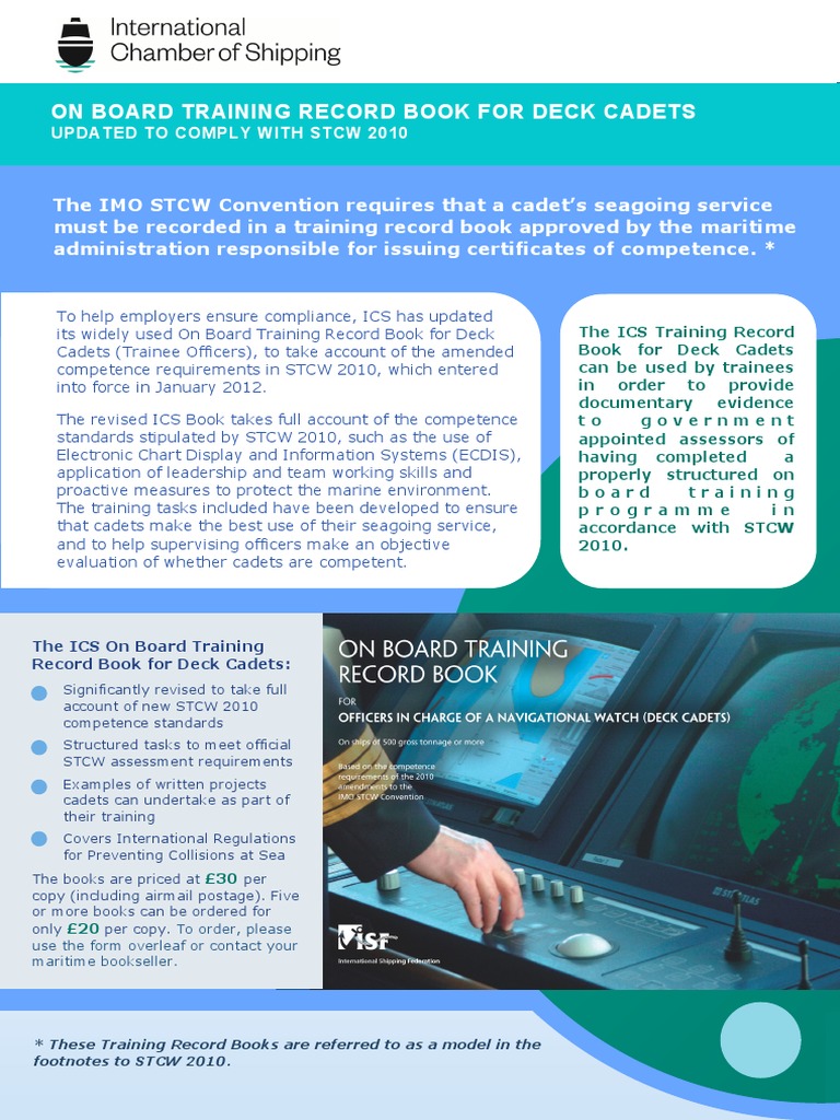 On Board Training Record Book For Deck Cadets PDF | PDF | Business