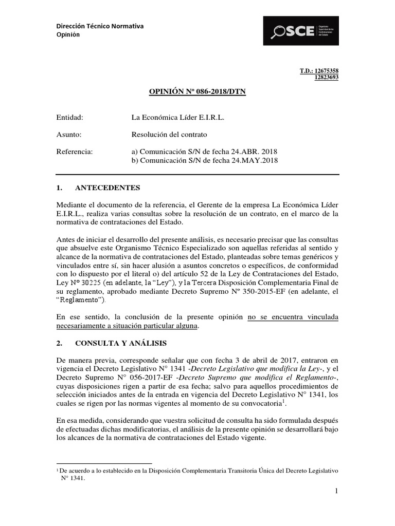 Opinión Osce | PDF | Regulación | Estado (política)
