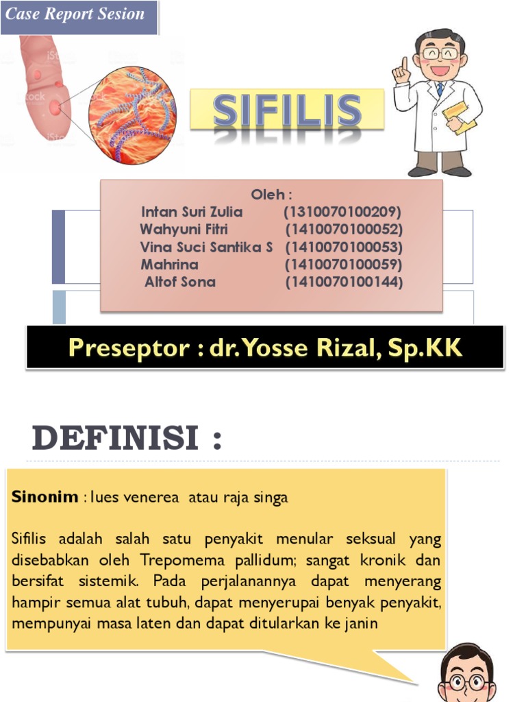 Laporan Kasus Sifilis Stadium 1 pada Pria Dewasa | PDF