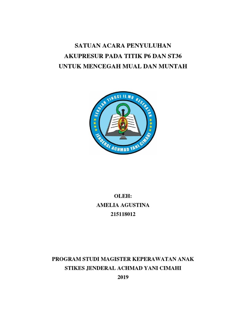 Akupresur P6 dan ST36 untuk Mual | PDF