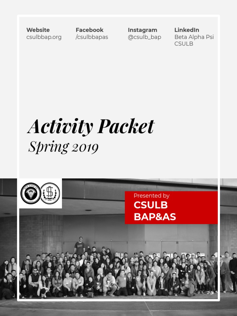 Spring 2019 Activity Packet | PDF | Accounting | Business