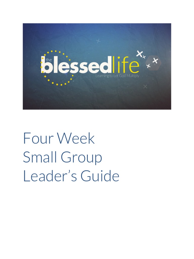 Small Group Guide for The Blessed Life | PDF | Tithe | Book Of Malachi