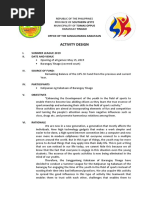 Activity Design For Basketball League | PDF