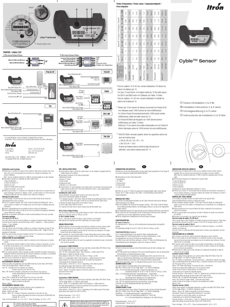 Hoja de Datos Cyble Sensor | PDF