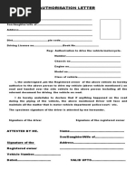 Authorization Letter - Rto | PDF