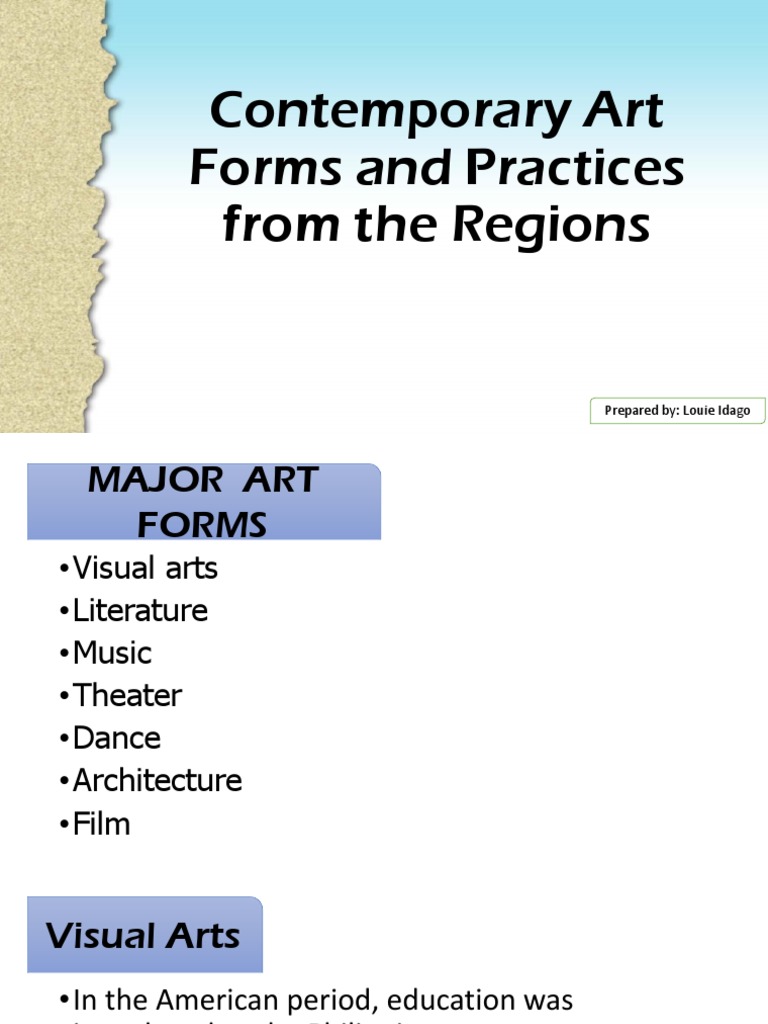 L2 - Contemporary Art Forms and Practices From The Regions | PDF ...