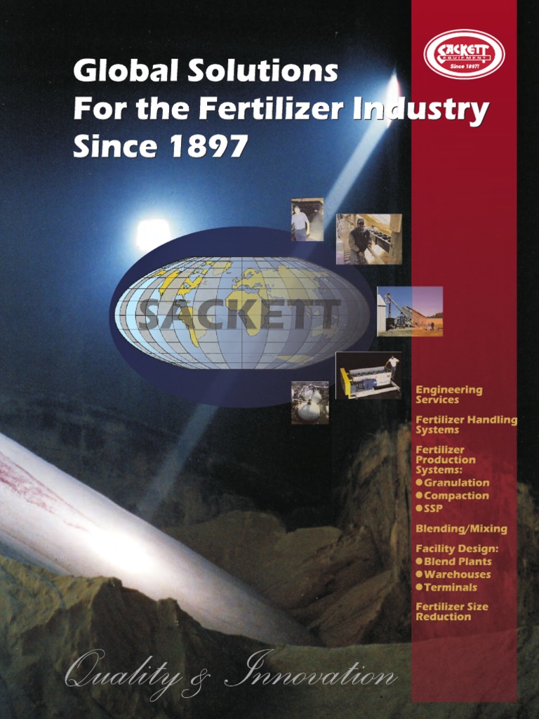Sackett Brochure Fertilizer Plant Equipment | PDF