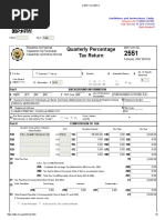 Filling Out BIR Form 2551Q Guide | PDF | Tax Rate | Fiscal Year