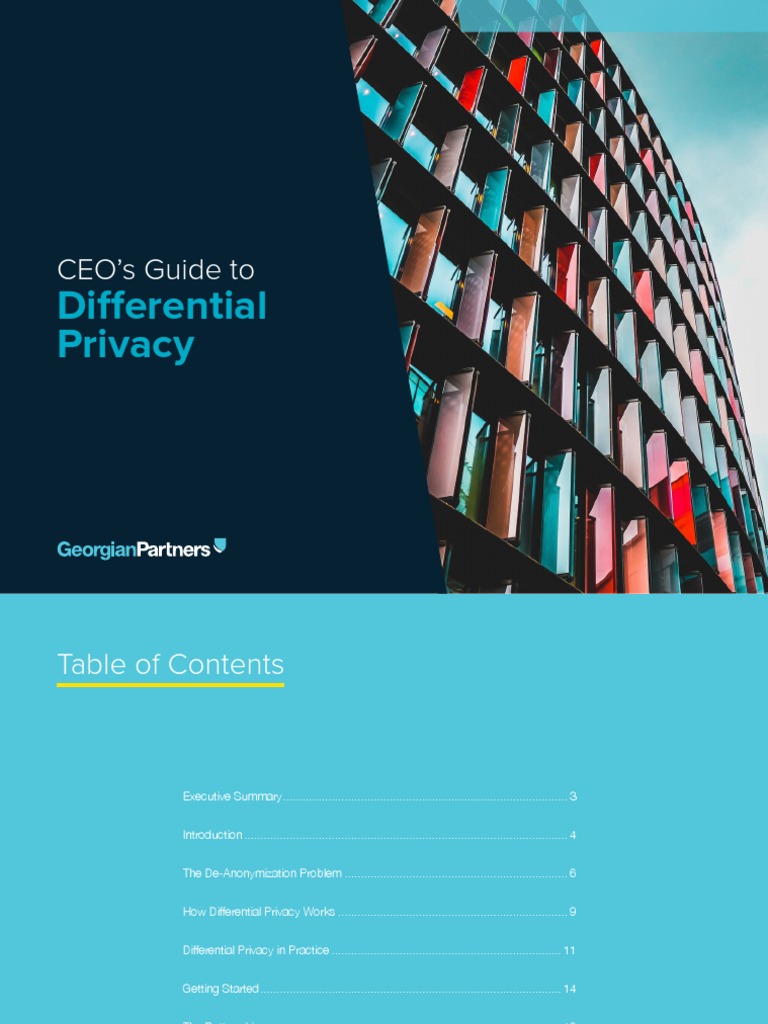 CEOs Guide To Differential Privacy April 2018 | PDF | Privacy ...
