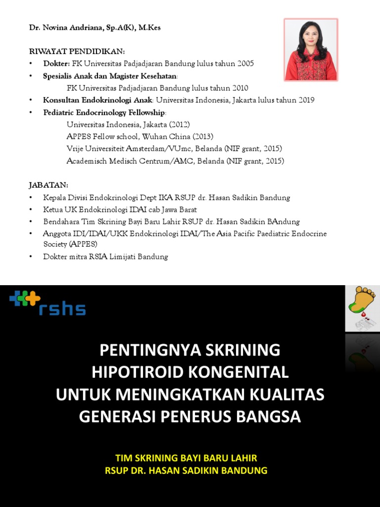 Hipotiroid Kongenital - DR Novina | PDF