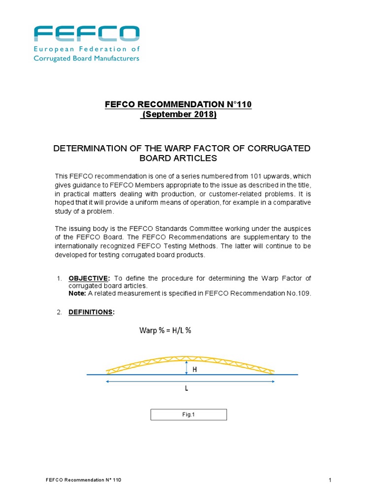 Determining Warp Factor of Corrugated Board | PDF | Measurement | Curve