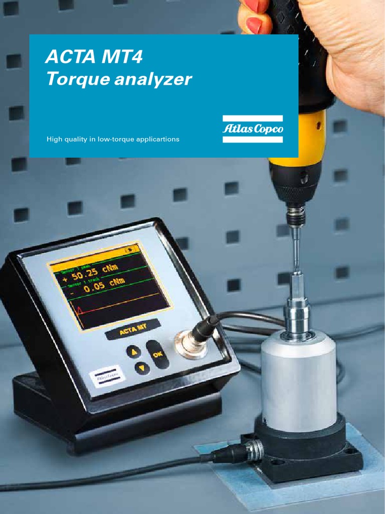 ACTA MT4: Precision Torque Analyzer | PDF | Personal Computers | Sensor