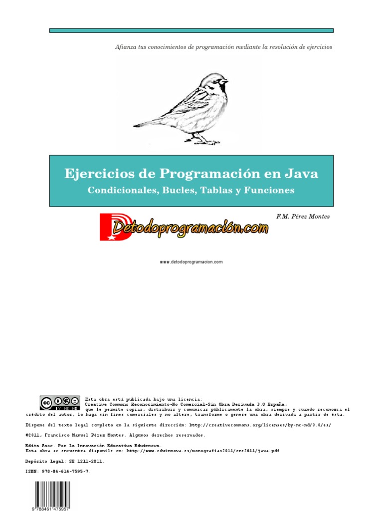 Ejercicios de Programación en Java | PDF | Lenguaje de programación ...