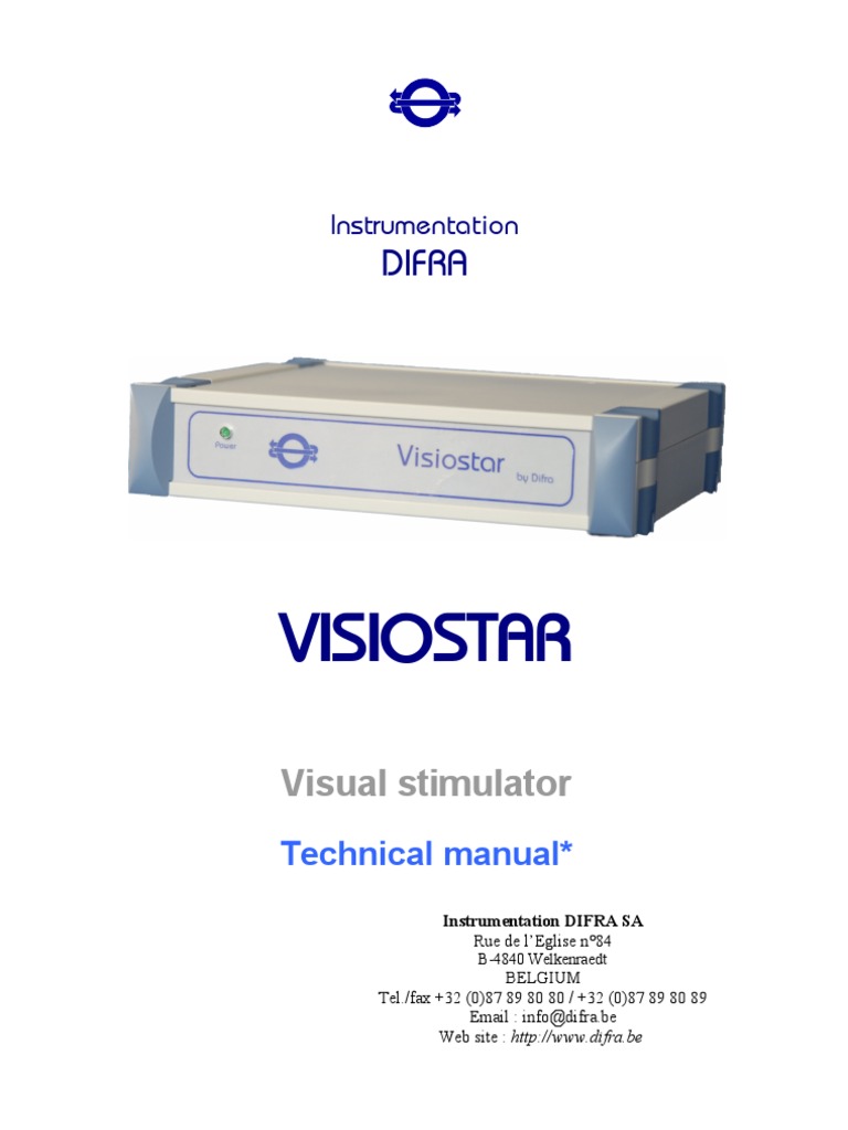 Technical Manual VISIOSTAR | PDF | Video | Electrical Connector