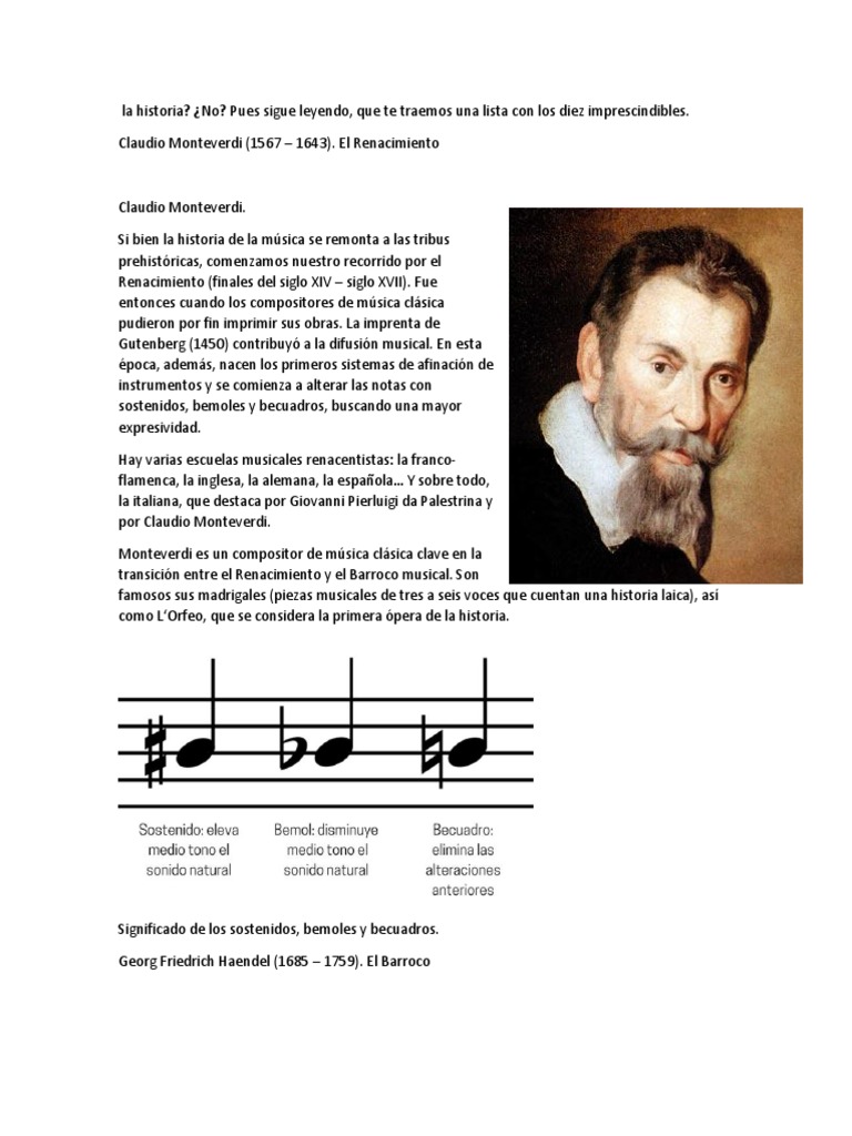 10 compositores de musica clasica 10 generos musicales.docx | Ludwig ...