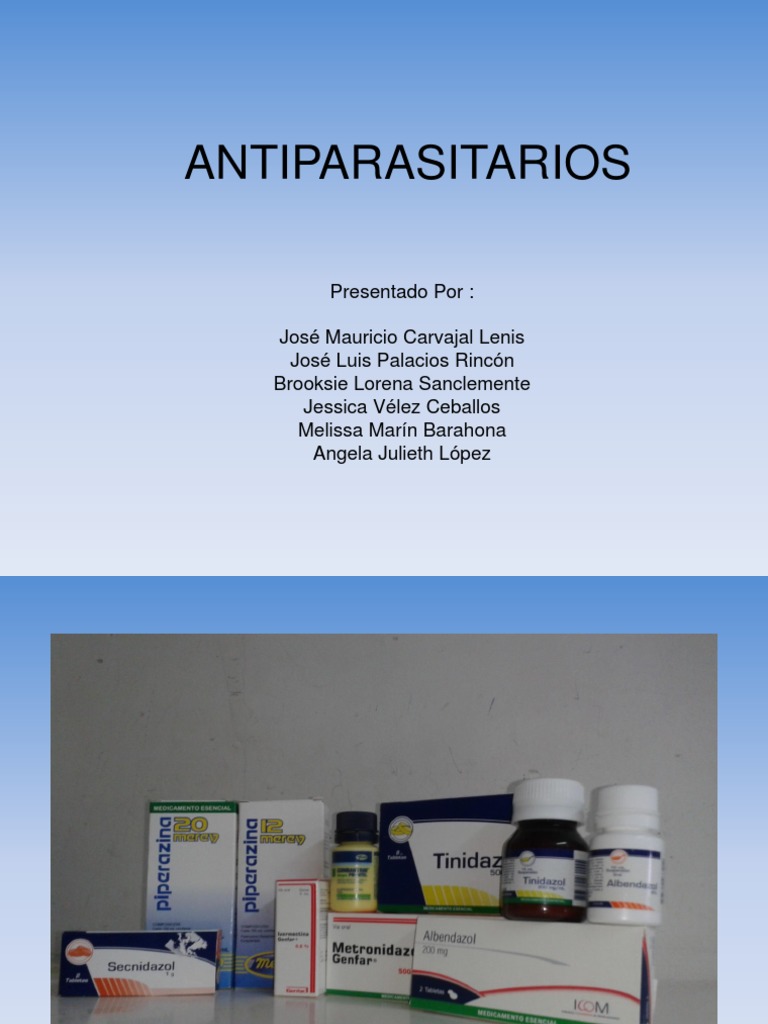 Antiparacitarios Completo | PDF | Malaria | Drogas