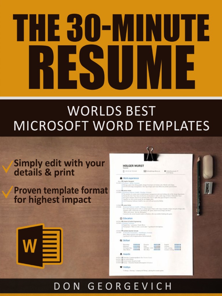 The 30 Minute Resume | PDF | Oracle Database | Mergers And Acquisitions