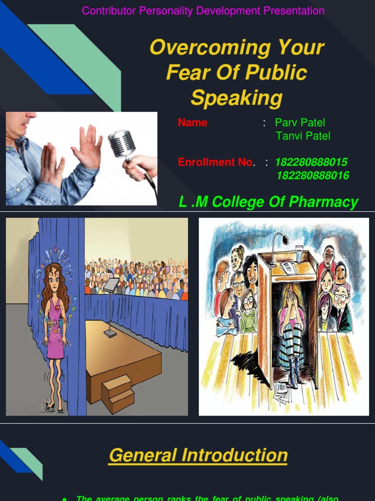 Overcoming Your Fear of Public Speaking | PDF | Public Speaking ...