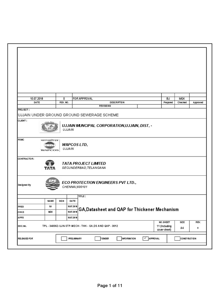 Ga, Datasheet and Thickener Mechanism | PDF | Transmission (Mechanics ...
