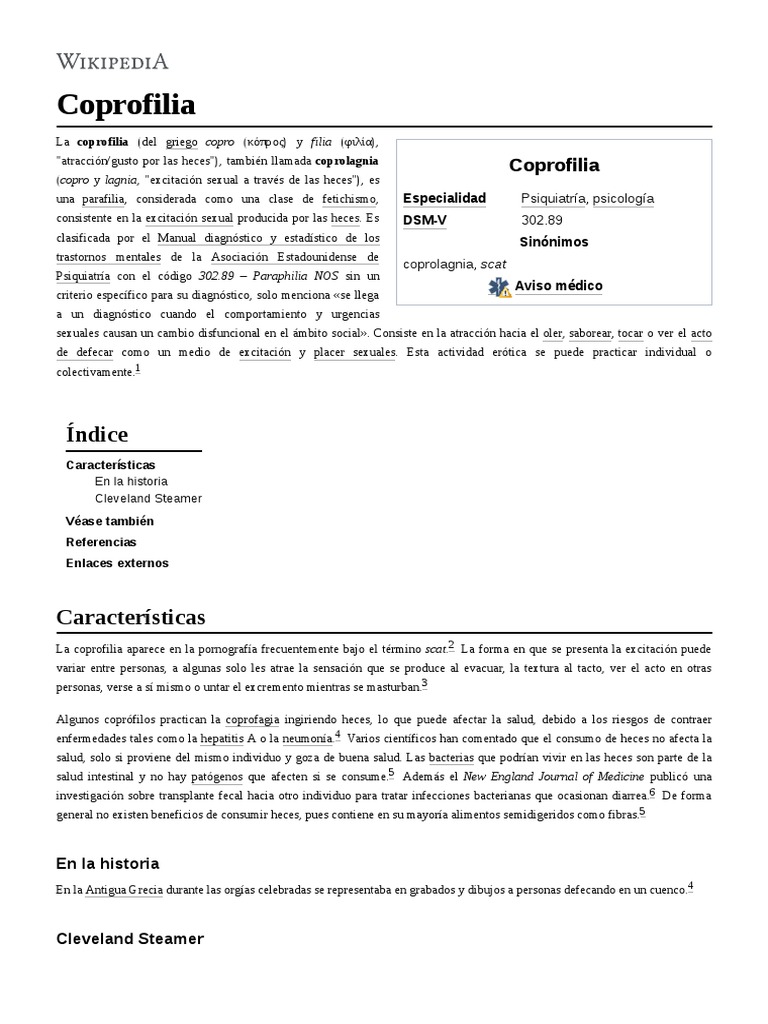 Coprofilia | PDF | Sexología | La sexualidad humana