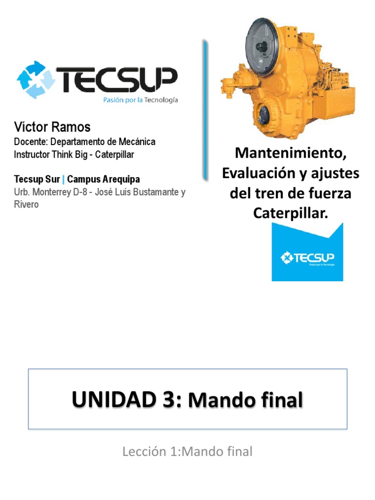 Mando Final | PDF | Engranaje | Eje